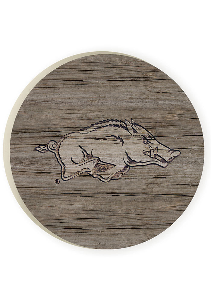 Arkansas Razorbacks BLUE 2 Pack Color Logo Car Coaster - 8780140