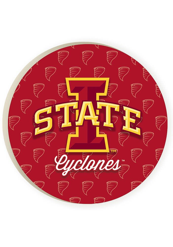 Iowa State Cyclones 2 Pack Color Logo Car Coaster - 8780192