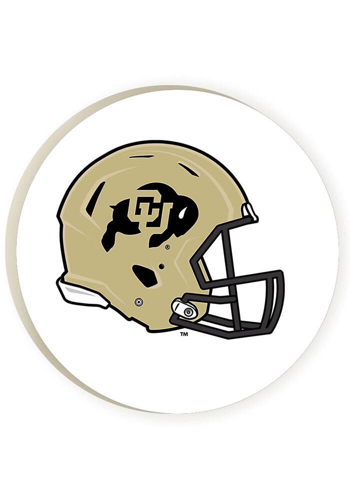 Colorado Buffaloes 2 Pack Team Helmet Car Coaster - GOLD