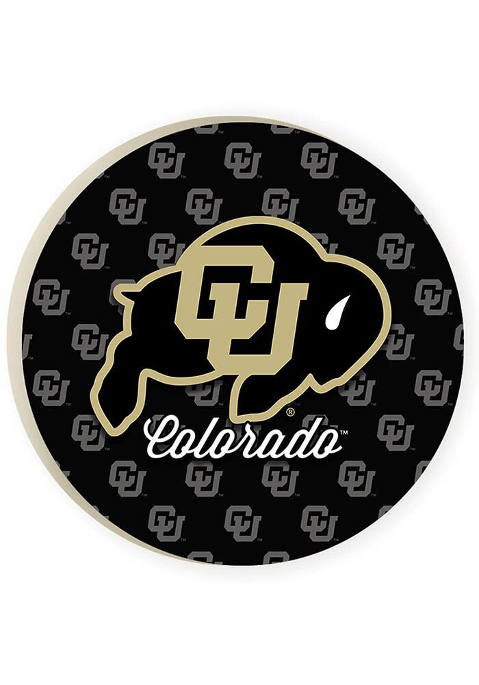 Colorado Buffaloes 2 Pack Logo Car Coaster - GOLD