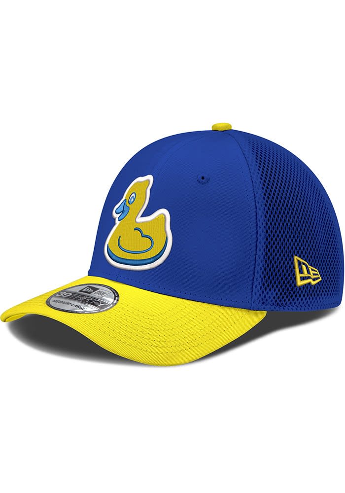 Akron RubberDucks Mens Rubber Duck GCP 39THIRTY ROYAL New Era Flex Hat ...