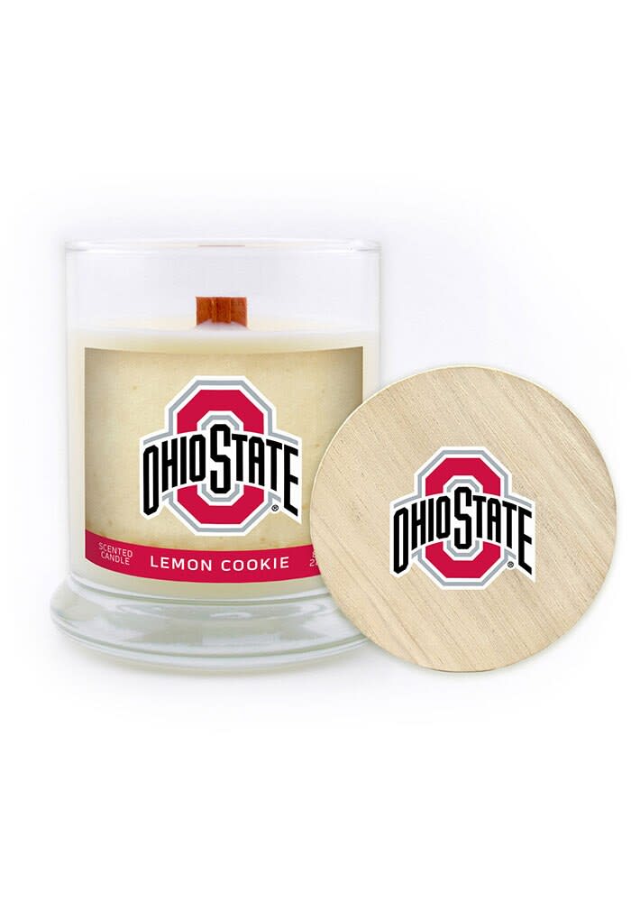 Ohio State Buckeyes Red Lemon Cookie 8oz Glass Candle - 8840004