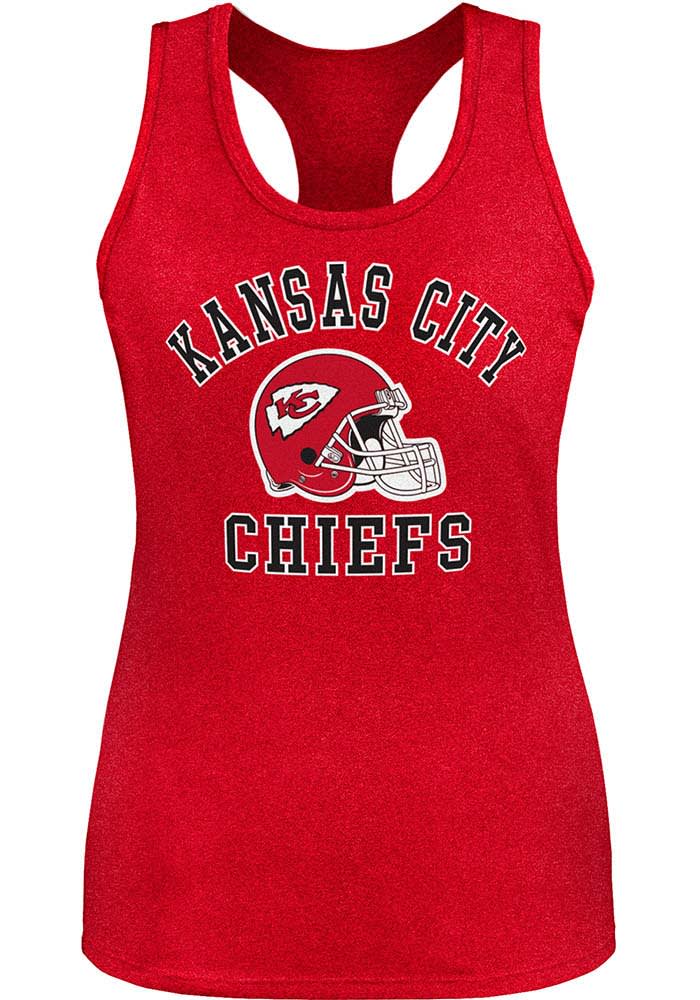 Kansas City Chiefs New Era Womens RED Biblend Comfort Tank Top - 88886208