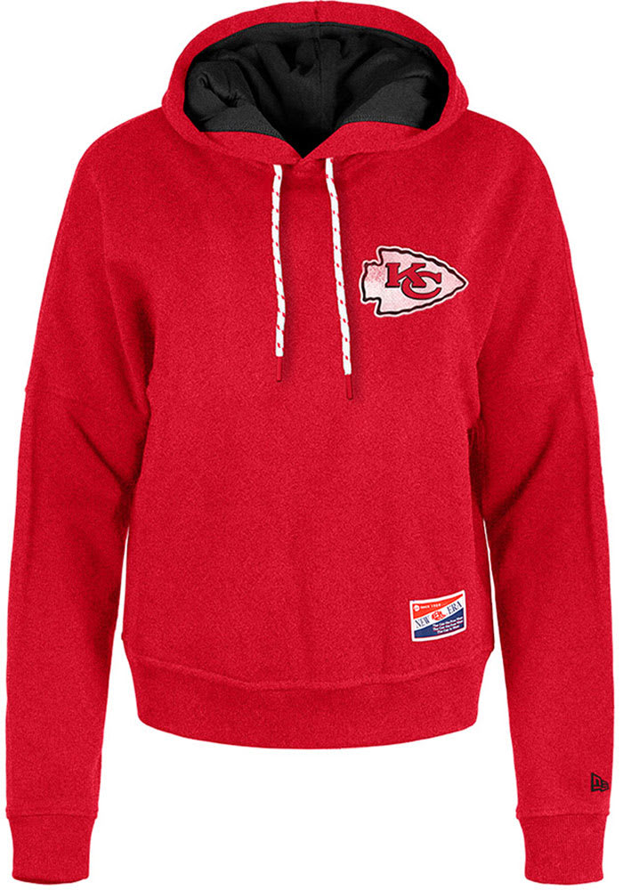 New Era Kansas City Chiefs Womens Red Washed Hoodie - 88886212