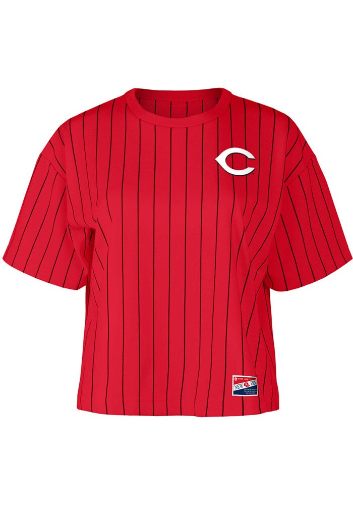 New Era Cincinnati Reds Womens RED Crop T-Shirt - 88886272