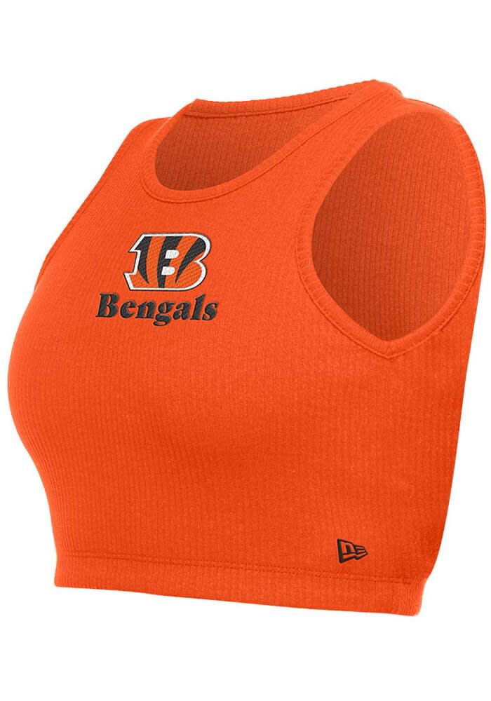 Cincinnati Bengals New Era Womens ORANGE Halter Tank Top - 88886814
