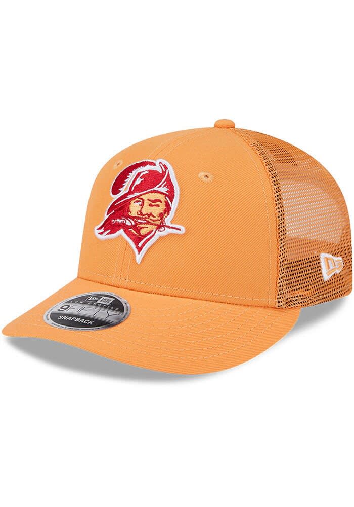 New Era Tampa Bay Buccaneers ORANGE Low-Profile 9FIFTY Trucker ...