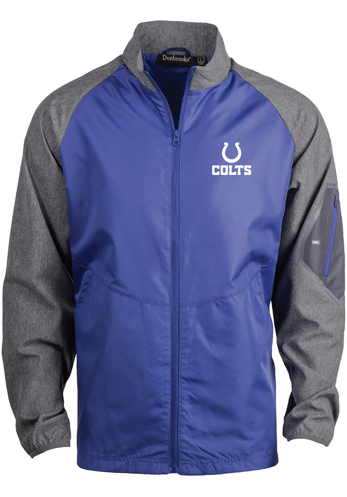 Dunbrooke Indianapolis Colts Mens ROYAL HURRICANE Light Weight Jacket ...