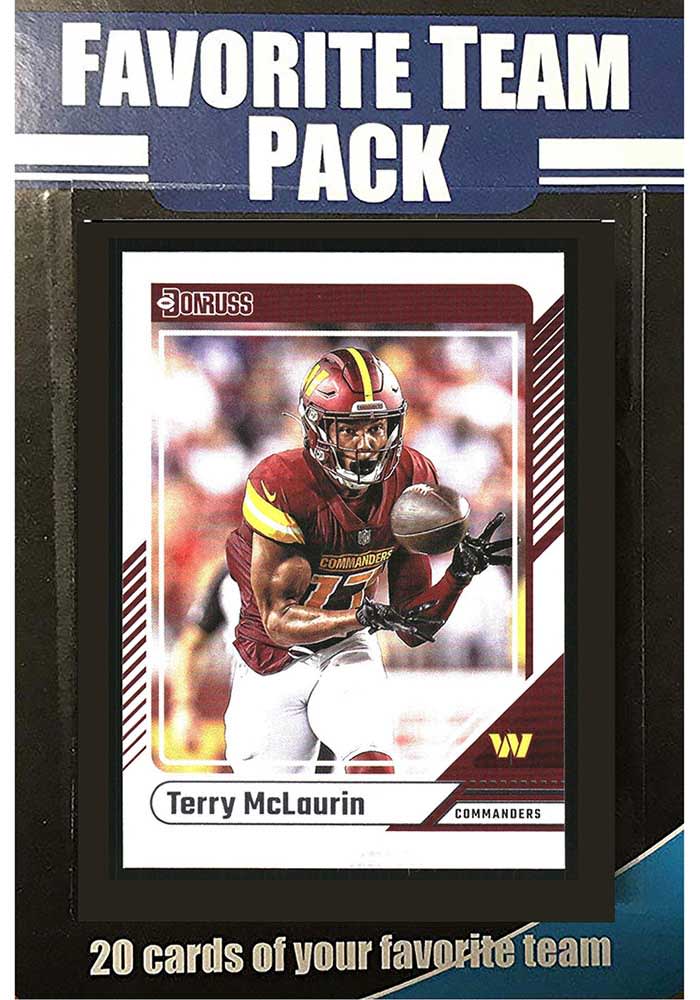 Washington Commanders BURGUNDY 20 Pack Football Cards - 8935144