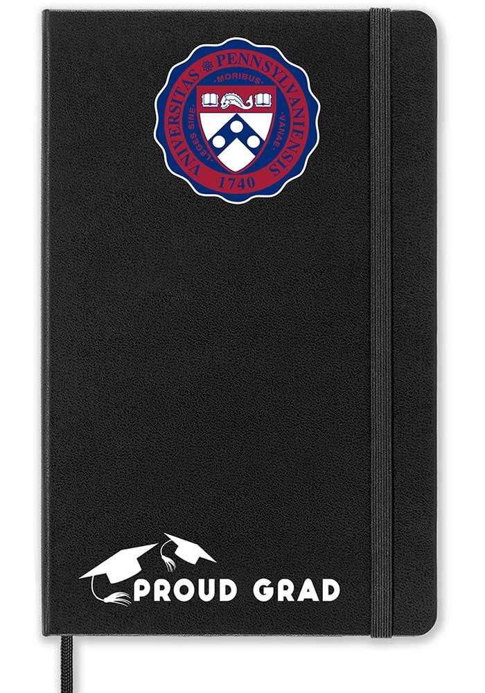 Pennsylvania Quakers BLACK Proud Grad team logo Notebook and Folder ...