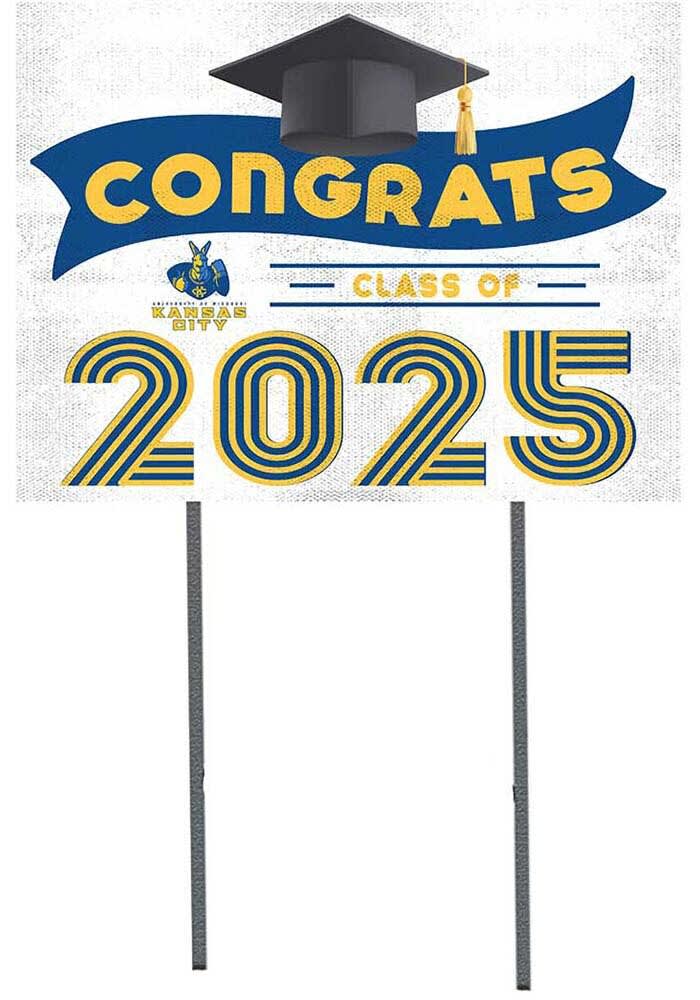 UMKC Roos White 18x24 Yard Sign with Stakes Class of 2025 Yard Sign ...