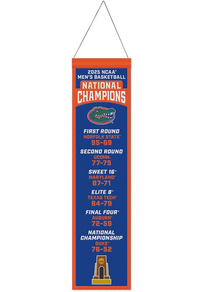 Florida Gators ROYAL 2025 National Champions 8x32 Banner - 8980474