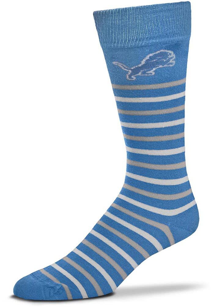 Detroit Lions BLUE fun stripe dress Mens Dress Socks - 9021754