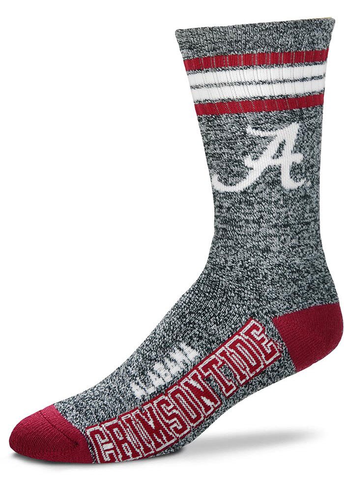 Alabama Crimson Tide Marbled Mens Crew Socks