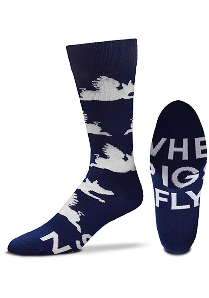 Cincinnati NAVY When Pigs Fly Mens Dress Socks - 90290491