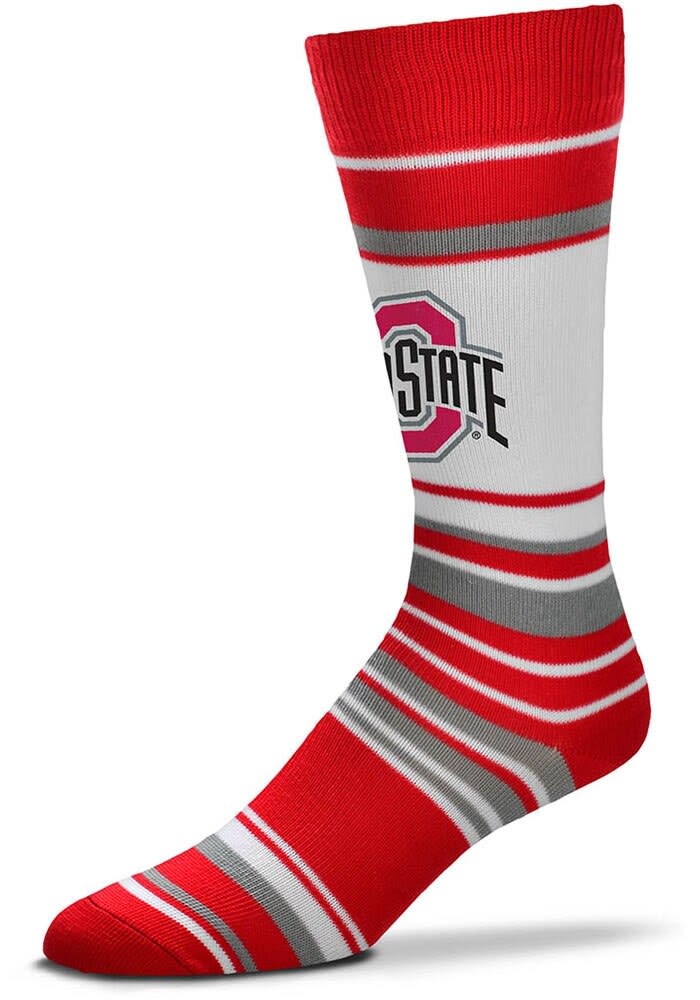 Red Mas Stripe Ohio State Buckeyes Mens Dress Socks - 90291649
