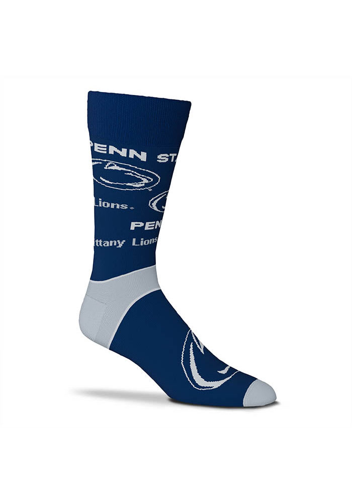 Penn State Nittany Lions End to End Big Logo Mens Dress Socks