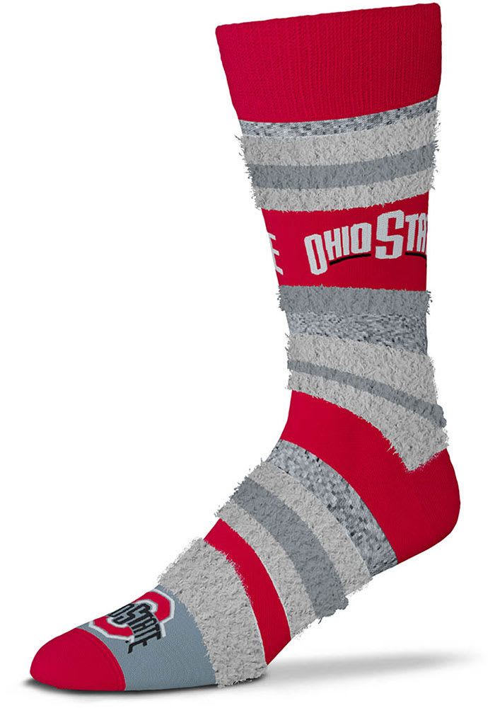 Red Mountain Stripe Sleep Soft Ohio State Buckeyes Womens Quarter Socks ...