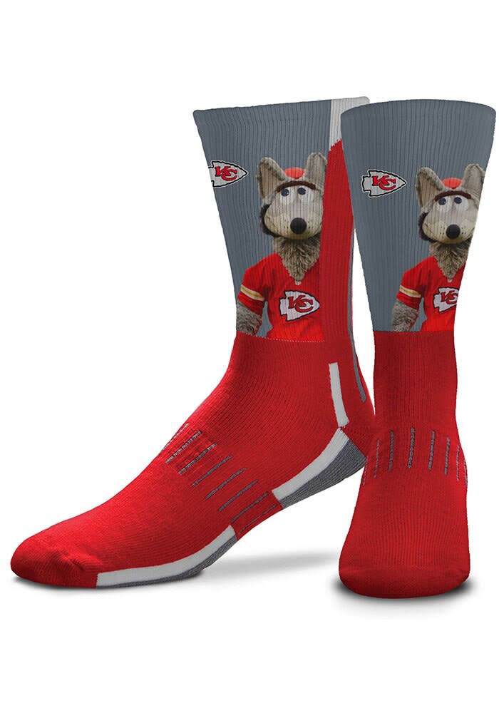 Kansas City Chiefs RED Mascot Snoop Youth Crew Socks - 90293203