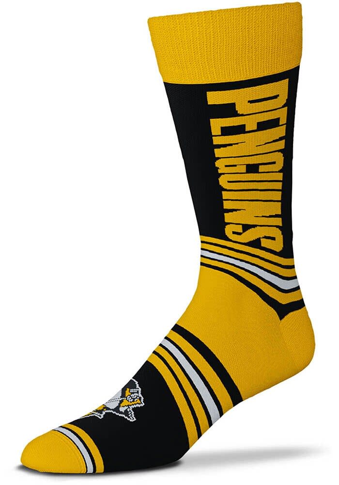 Pittsburgh Penguins BLACK Go Team Mens Dress Socks - 90293519