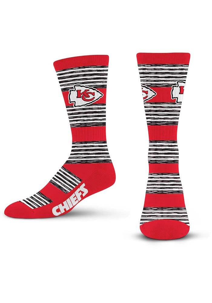 Kansas City Chiefs RED RMC Multi Stripe Mens Dress Socks - 90293825