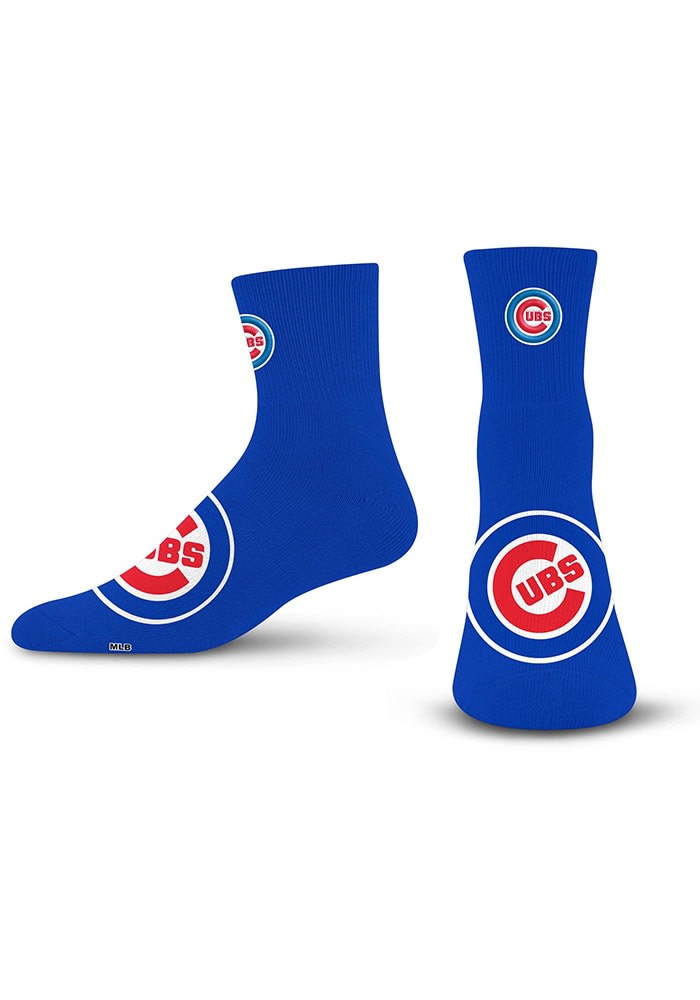 Chicago Cubs BLUE Big Teams Mens Quarter Socks - 90293849