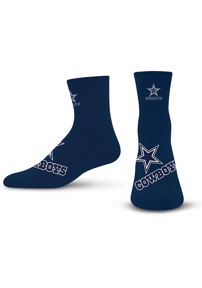 Dallas Cowboys Blue Big Teams Mens Quarter Socks - 90293897