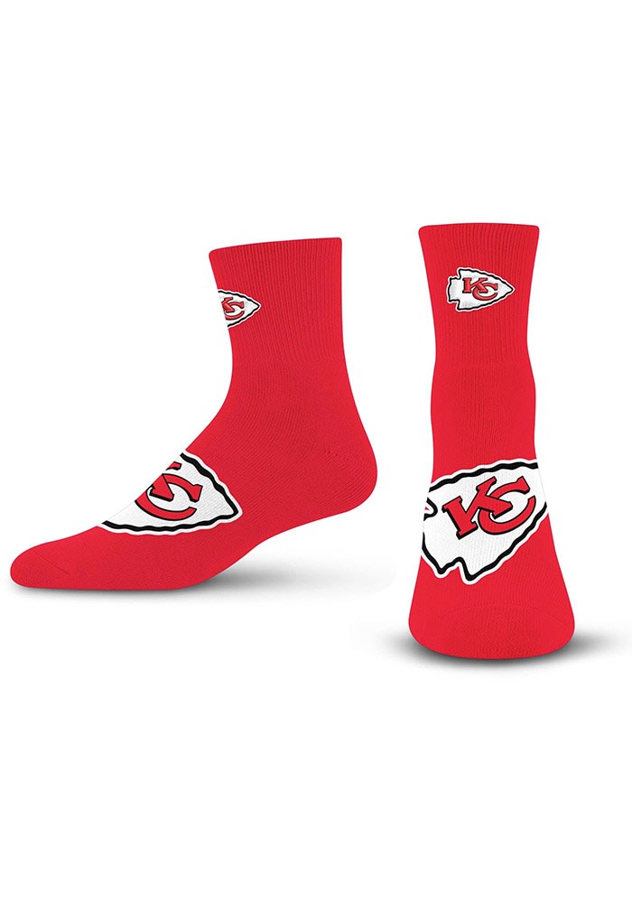Kansas City Chiefs RED Big Teams Mens Quarter Socks - 90293900