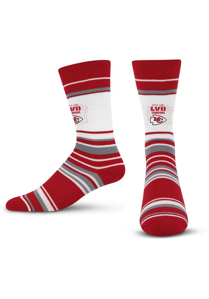 Kansas City Chiefs 2022 SB LVII Champs Mens Dress Socks - RED