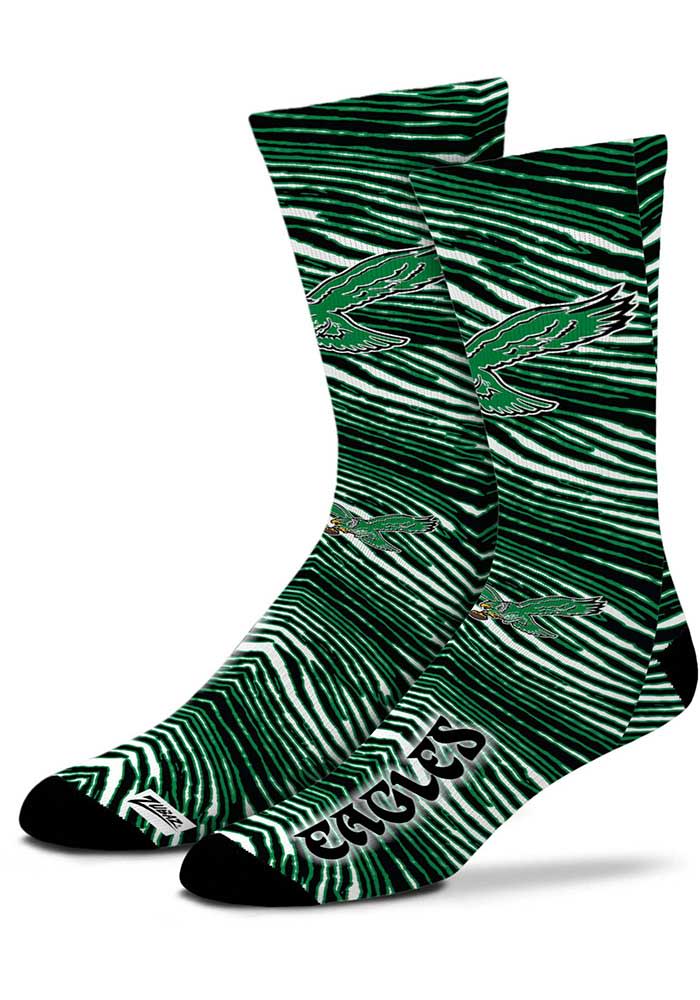 Philadelphia Eagles KELLY Zubaz Zubified Mens Crew Socks - 90294111