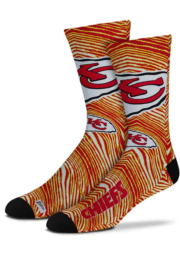 Kansas City Chiefs RED Zubaz Zubified Youth Crew Socks - 90294122