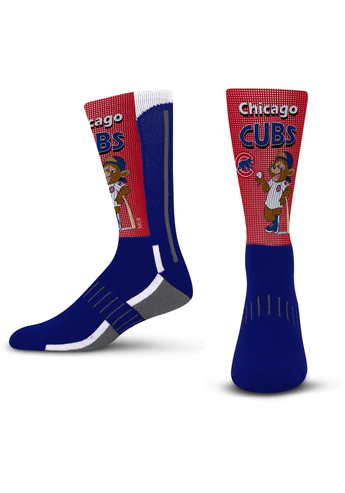 Chicago Cubs Mascot Fever Mens Crew Socks - Blue