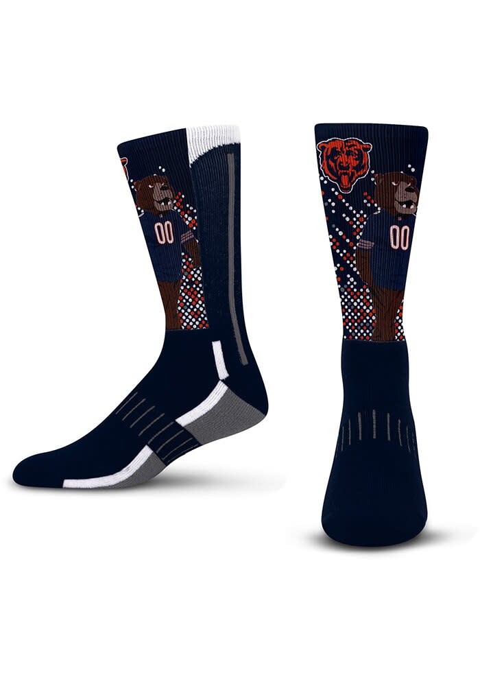 Chicago Bears NAVY Mascot Fever Mens Crew Socks - 90294376