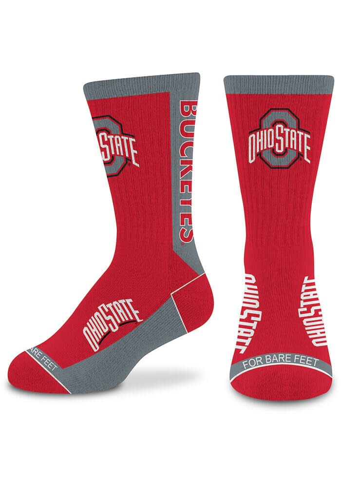 Ohio State Buckeyes SCARLET 577 MVP Youth Crew Socks - 90294851