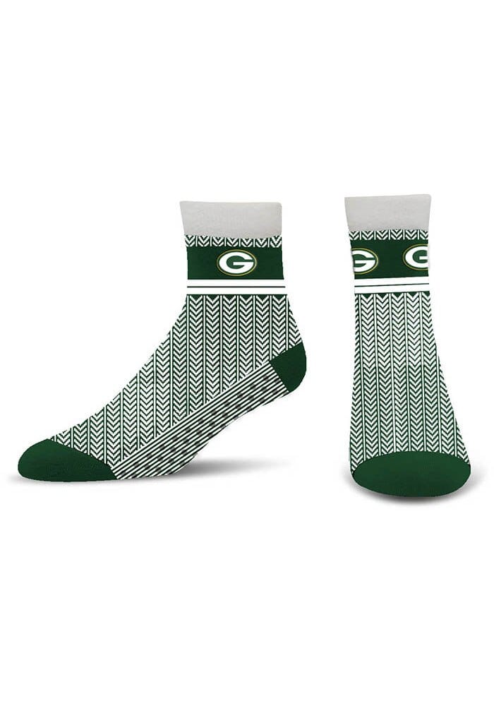Green Bay Packers GREEN Cozy Cabin Womens Quarter Socks - 90295102