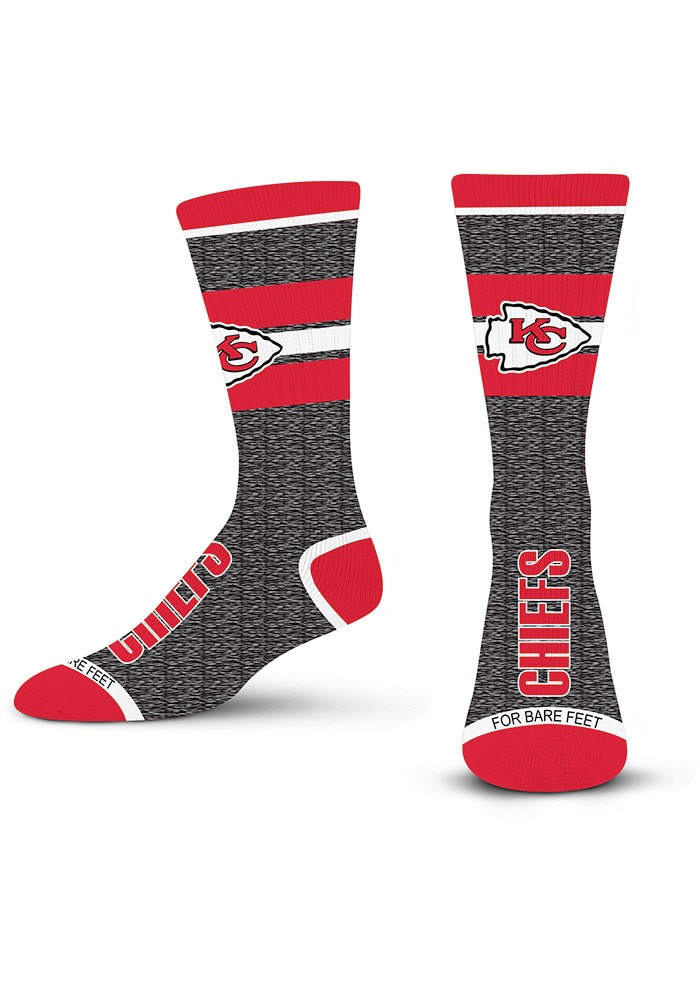 Kansas City Chiefs RED 504 Mar Spotlight Mens Crew Socks - 90295357