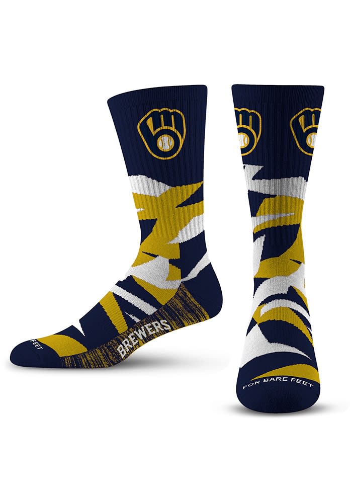 Milwaukee Brewers NAVY Breakout Mens Crew Socks - 90295497