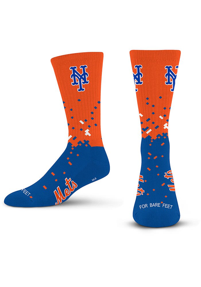 New York Mets ROYAL Spray Zone Mens Crew Socks - 90295789