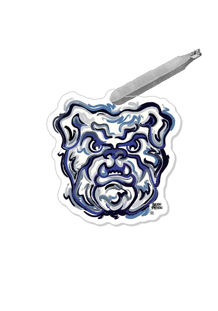 Butler Bulldogs NAVY Justin Patton Logo Ornament - 90336421
