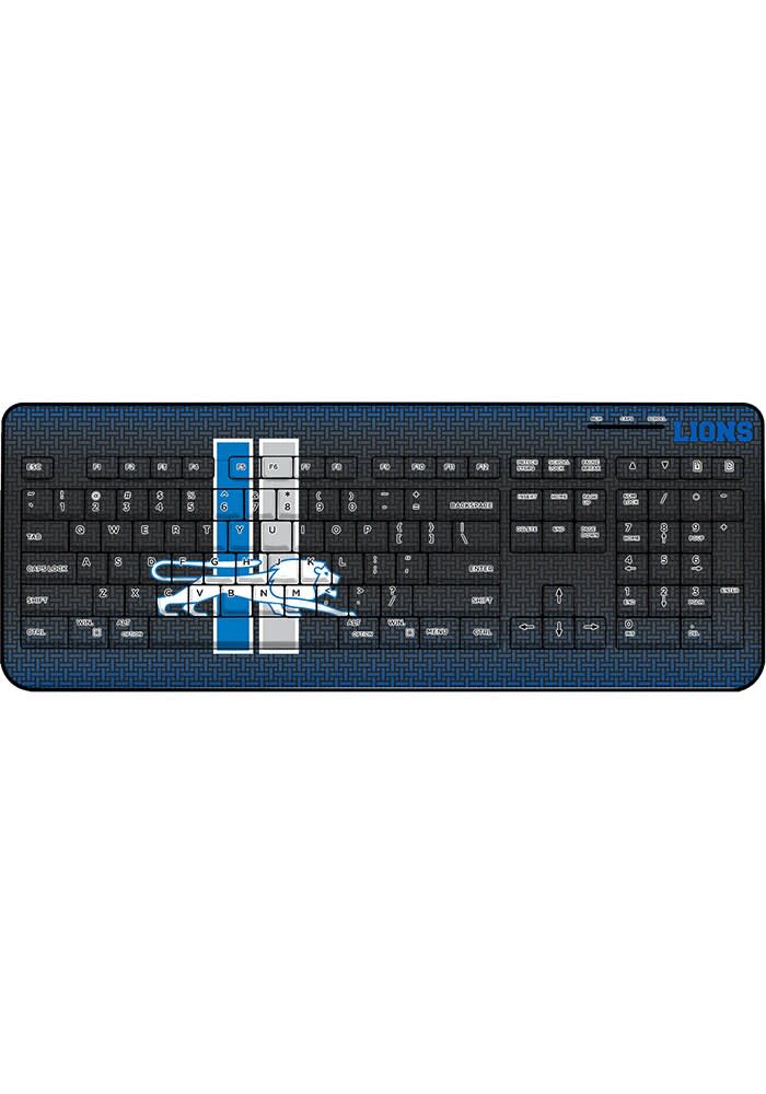 Detroit Lions BLACK Historic Linen Wireless Keyboard - 90341126