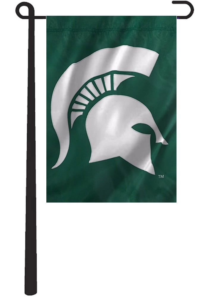 Michigan State Spartans GREEN 10.5x15 Green Garden Flag - 9060071