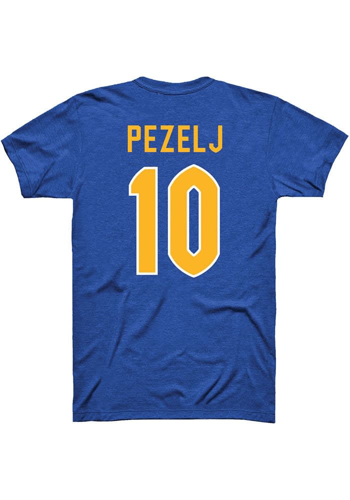 Marina Pezelj Mens BLUE Pitt Panthers Shirzee Player T Shirt - 9076548