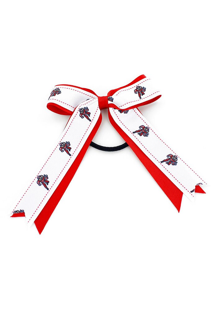 Ohio State Buckeyes Red Bow Ponytail Holder Kids Hair Ribbons - 9122640