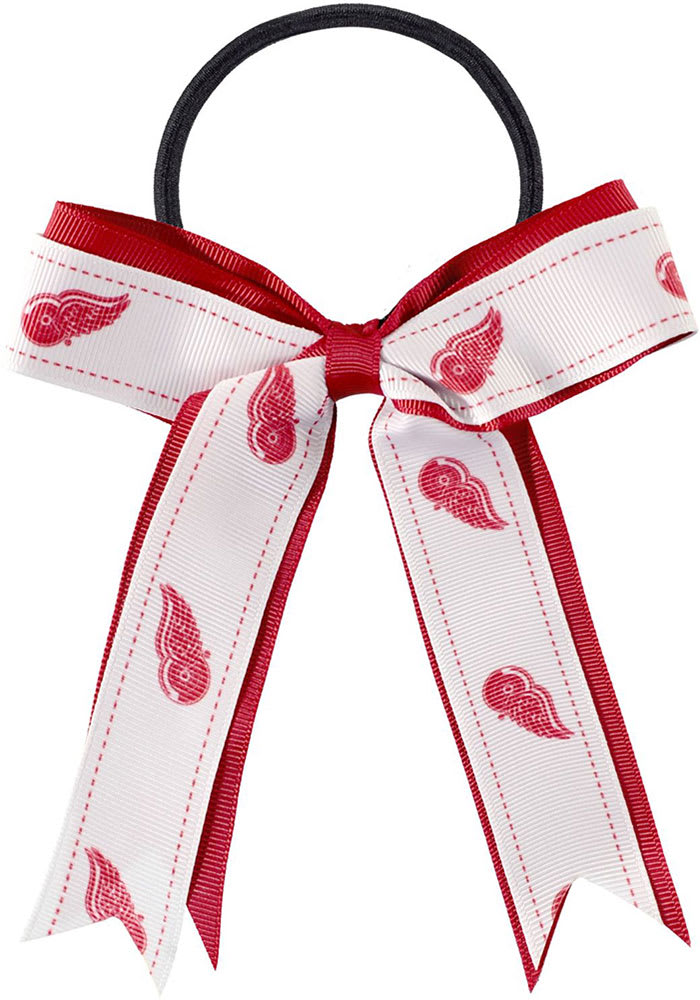 Detroit Red Wings Red Bow Kids Hair Ribbons - 9122661