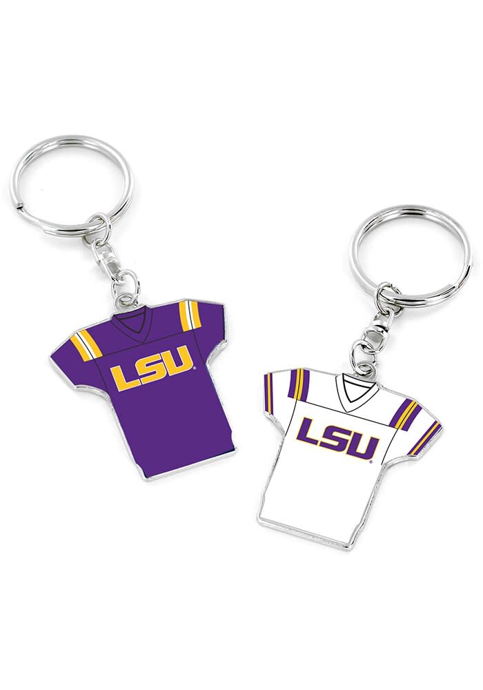 LSU Tigers PURPLE Home and Away Jersey Keychain - 9123089