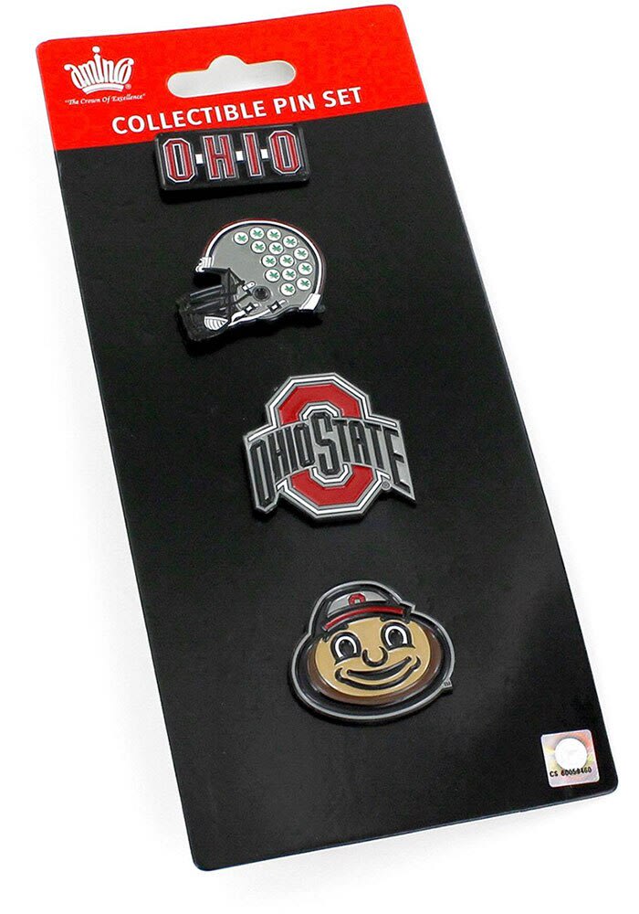 Ohio State Buckeyes Red 4 Piece Souvenir Pin