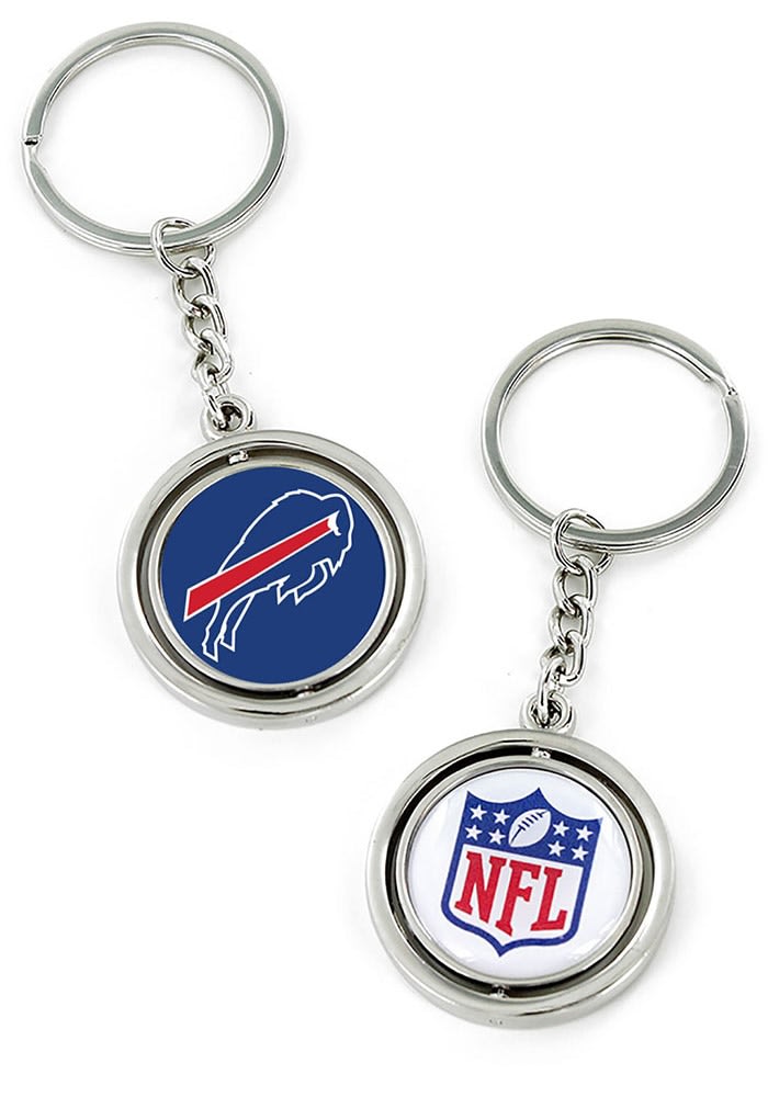 Buffalo Bills BLUE Spinning Logo Keychain - 9124575