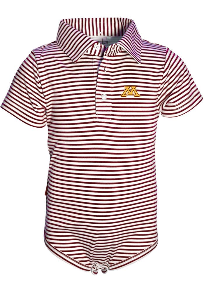 Minnesota Golden Gophers CARDINAL Baby Carson Polo Romper - 91970923