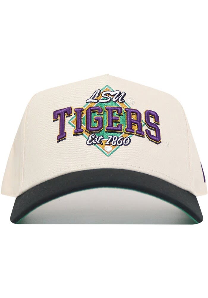 No Rivals LSU Tigers IVORY 2T Ballpark Adjustable Hat - 921014917