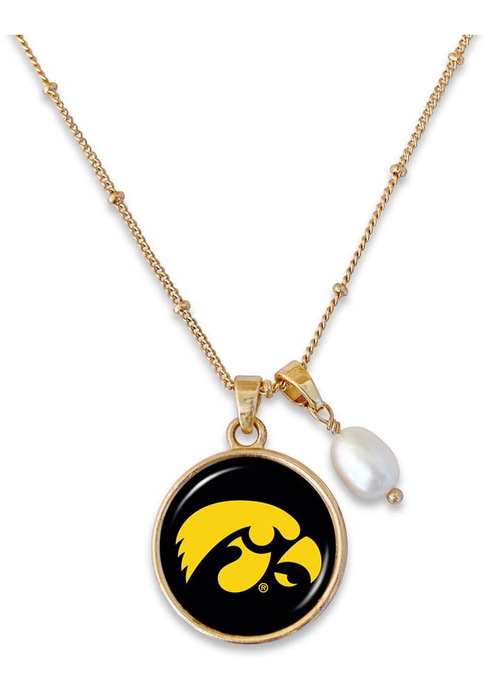 Iowa Hawkeyes BLACK Diana Womens Necklace - 92410321